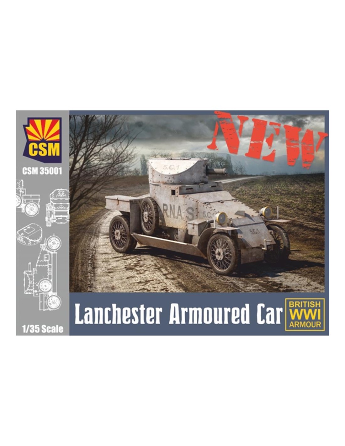 Copper State Models: Lanchester Armoured Car 1/35