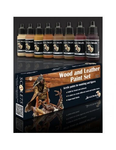 WOOD and LEATHER Paint set